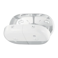 Tork SmartOne® Dispensador Mini Duplo Papel Higiénico Branco - Papeliquidos